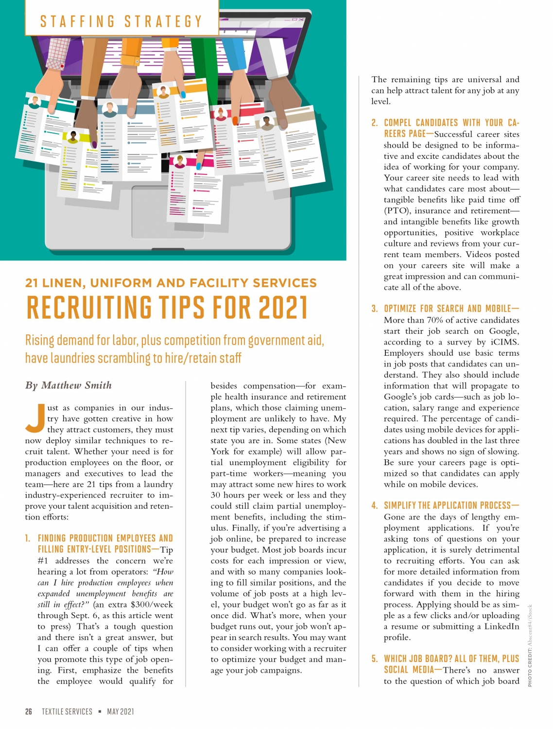 21 Linen & Uniform Service Recruiting Tips for 2021 | Textile Services ...